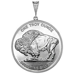 Sterling Silver Mexican Cien Pesos Bezel 39 mm Coins Prong Back Square Edge Coin NOT Included