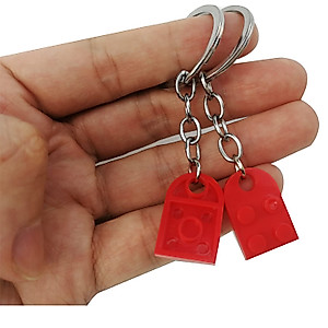 jeunecheval Heart Keychain for Couples Matching Stuff for Boyfriend Girlfriend Key Ring