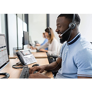 CISCO Headset 532, Wired Dual On-Ear Quick Disconnect Headset with USB-C Adapter, Charcoal, 2-Year Limited Liability Warranty (CP-HS-W-532-USBC)