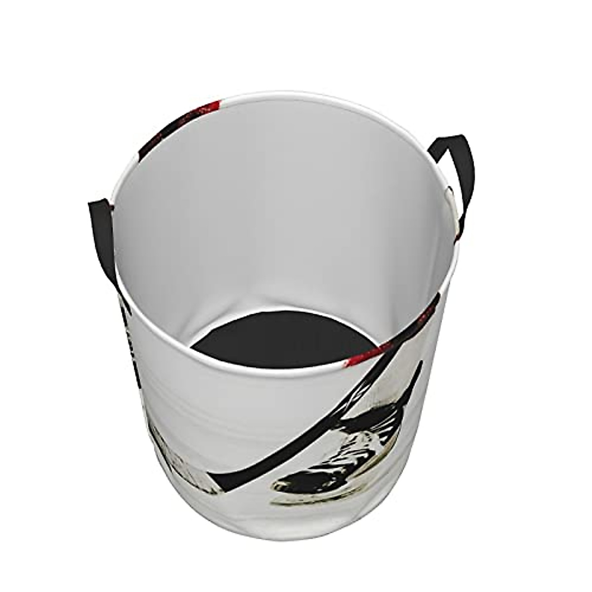 Laundry Hamper Round, Large Canvas Fabric Lightweight Storage Basket Toy Organizer Ice Hockey Pattern Dirty Clothes Collapsible Waterproof Dirty Clothes Hamper For Bedroom