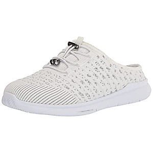 Propét Women's TravelBound Slide Sneaker, White Daisy, 6.5 XX-Wide
