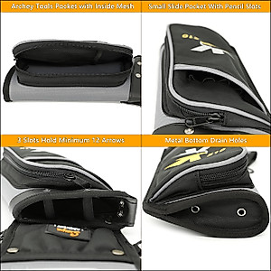 SUNYA Arrow Quiver, Hip Quiver for Compound Bow and Recurve Bow. Bow Quiver for Arrows. Field Archery Quiver - 3 Arrow Holder Slot