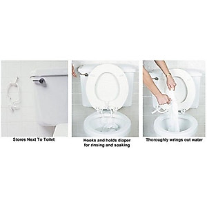 Diaper Duck for Cloth Diaper Rinsing and Cleaning in Toilet