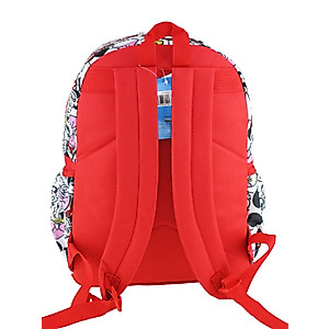 Minnie Mouse and Friends 16 inch All Over Print Deluxe Backpack With Laptop Compartment
