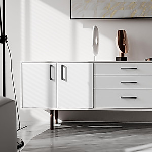 Cobbe 10 Pack Matte Black 5 Inch Kitchen Square Cabinet Handles Cabinet Pulls Kitchen Cabinet Hardware Cupboard Drawer Handles Dresser Pulls