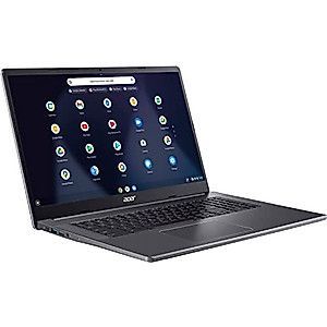 Acer 2023 Flagship Chromebook Light Laptop, 17.3" FHD IPS Touchscreen, 4-Core Intel Pentium N6000 (Upto 3.3GHz), 8GB RAM, 64GB eMMC, HD Webcam, WiFi 6, 10+ Hour Battery, Chrome OS+HubxcelAccessory