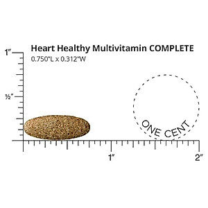 Dr. Stephen Sinatra’s Heart Healthy Multivitamin Complete for Heart, Total Body, Immune, and Mood Support and More with Essential Vitamins Plus Sensoril Ashwagandha