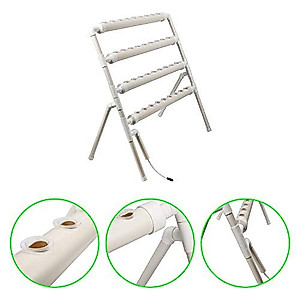 HYDDNice Hydroponic Grow Kit 4 Layers 36 Plant Sites Garden Planting System Hydroponic Growing System Water Culture Garden Plant System Garden Vegetable Planting Tool