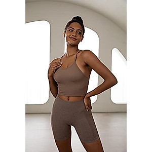 Sunzel Free to Be Tank, Crop Ribbed Tank Tops Seamless Racerback Camisoles No pad Camis Cropped Workout Gym Yoga 3Pcs