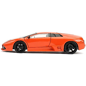 Jada Fast & Furious 1:24 Roman's Lamborghini Murcielago, Orange, Die-cast Car, Toys for Kids and Adults