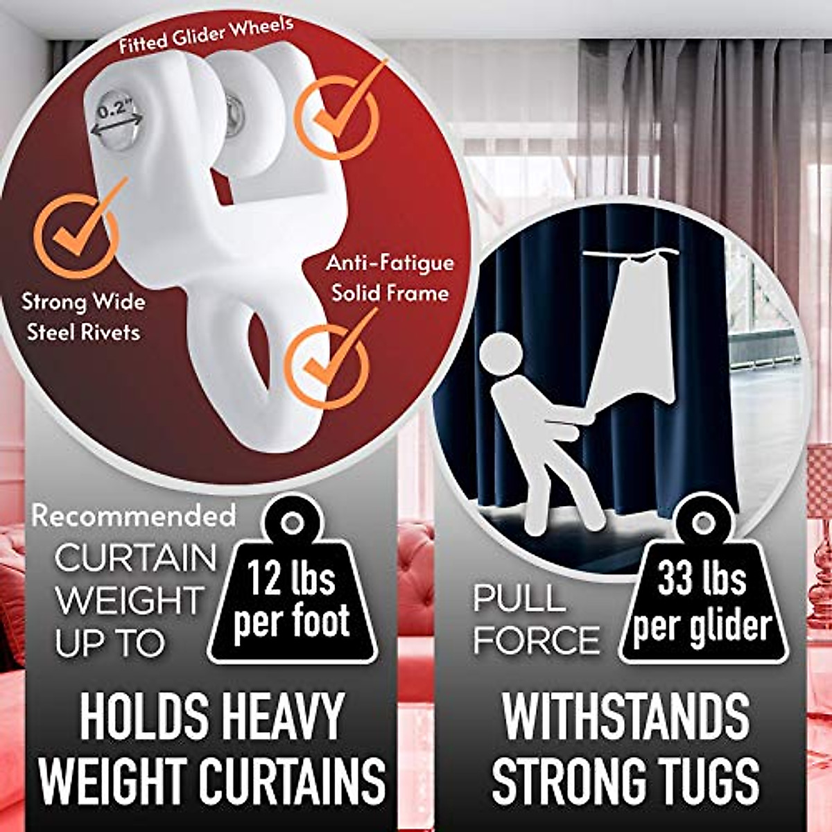 DartAnt - Heavy Duty Flexible Curtain Track 10ft (3.05m) Ceiling Mount Room Divider Track, Curved Rods for shower Curtains, RV Camper curtain privacy