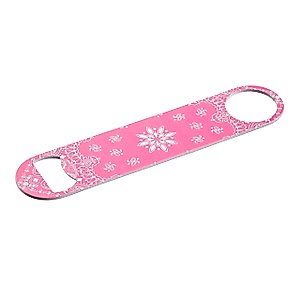 Pink Bandana Powder Coated Steel Bottle Opener
