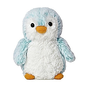 Aurora® Playful Pompom Penguin™ Brights Stuffed Animal - Vibrant Companions - Endless Fun - Blue 6 Inches
