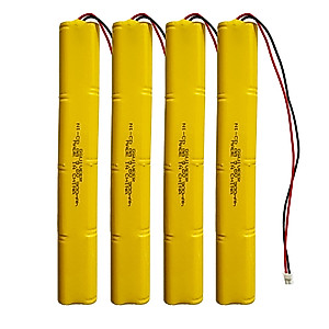 GSUIVEER 9.6V 900mAh Exit Sign Emergency Light Battery Compatible with BBAT0043A BAT9.6V700 BBAT0044A BAA-96 Unitech ELB-B003 ELBB003 Lithonia ELB-B004 ELBB004 OSI OSA228 DANTONA CUSTOM-306-U (4 Pack)