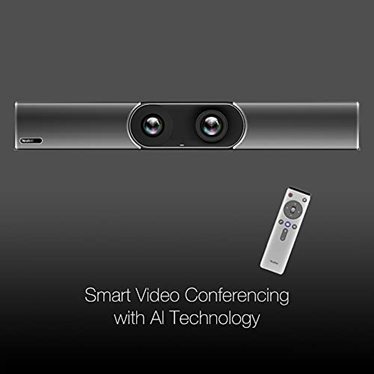 GTW Yealink A30-010-TEAMS all-in-one Collaboration bar with VCR20 remote, Connects to Deskphone, PC/Mac, Softphones - Works with Teams, Zoom, RingCentral, 8x8, Vonage, Microfiber Included