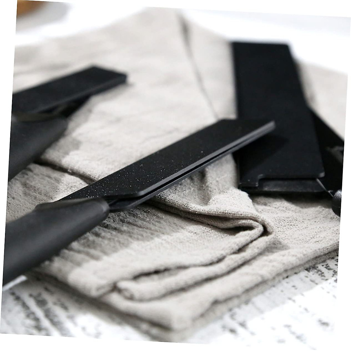 Cabilock 25 Pcs Blade Protection Jacket Cutter Sleeves Cutter Protector Sleeve Universal Guard Kitchen Guard Blade Protectors Cutter Safe Cover to Open Meat Cleaver Abs