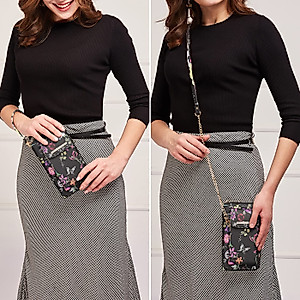 Dasein Crossbody Bag Phone Purse Handbag for Women Shoulder Bag Credit Card Wristlet Wallet with Multi Pockets