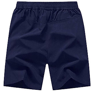 JINSHI Men's Outdoor Quick Dry Lightweight Sports Hiking, 02 Blue, Size Large