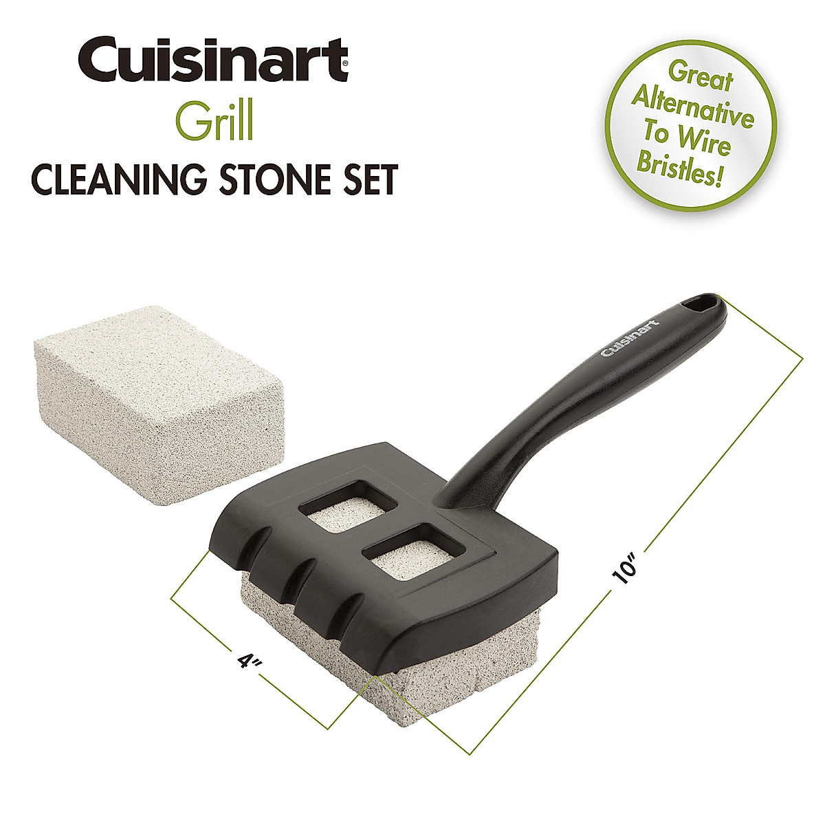 Cuisinart CCK-210 Stone Grill Cleaning Brush, White/Black