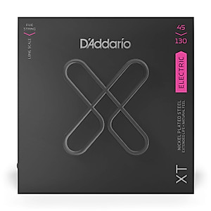 D'Addario XT Coated Bass Strings - Electric Bass Guitar Strings - 5-String, Long Scale, 45-130