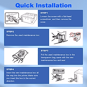 T04D1 Ink Maintenance Box for ET-15000 ET-3750 ET-3760 WF-2860 ET-4760 ET-3850 ET-4850 XP-5100 Printers（TO4D1/ EP-04D1/ TO4D100/ EWMB2/ 04D1 Waste Ink Tank）