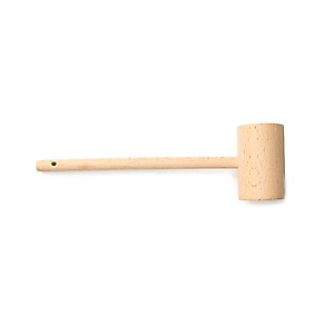 Nantucket Crab Mallet, 8 x 2.25 x 1.25 inches, Brown