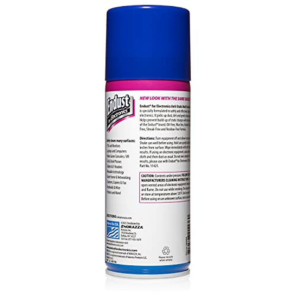 Endust for Electronics; Anti-Static Screen & Electronics Multi-Surface Cleaning Spray; Foaming, Streak & Residue Free; Ammonia & Alcohol Free, Oil & Wax Free; 10 oz. Aerosol (096010)