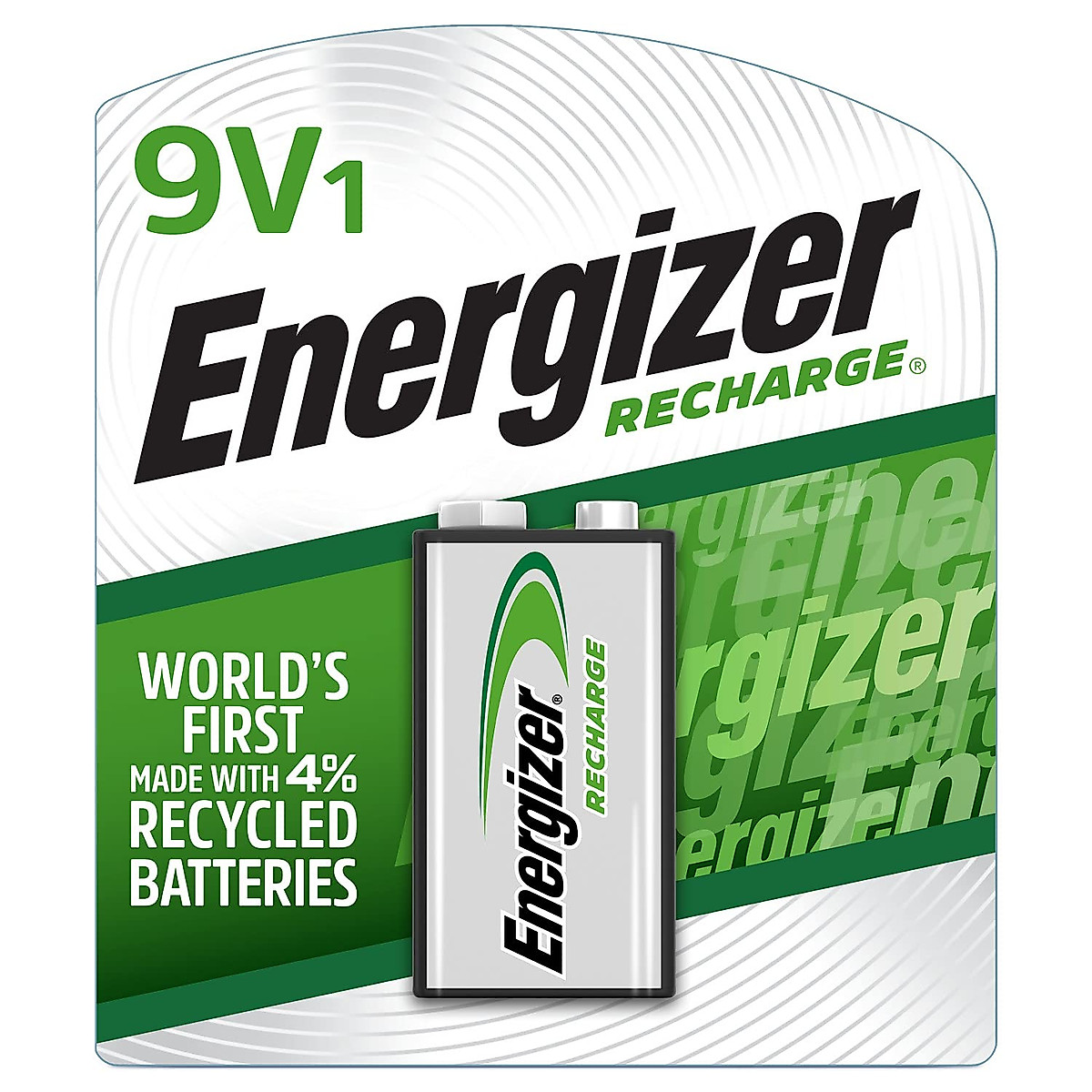 Energizer Rechargeable C Batteries, Recharge C Battery Precharged and Rechargeable 9V Battery Combo Pack, 6 Count