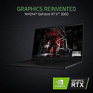 Razer Blade 15 Gaming Laptop: Intel Core i7-8750H 6 Core, NVIDIA GeForce RTX 2060, 15.6" FHD 144Hz, 16GB RAM, 512GB SSD, CNC Aluminum, Chroma RGB Lighting, Thunderbolt 3