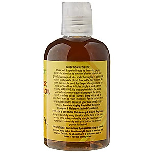 Fountain Real Black Black Jamaican Castor Oil - Beard Growth Oil - Mustache Growth - Beard Thickener - Hair Oil For Men - Luxury Satin Durag - 4 Oz