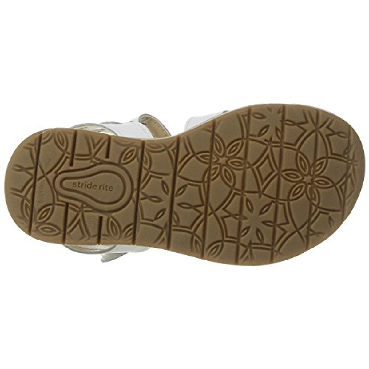 Stride Rite girls Summer Time Sandal (Toddler/Little Kid),White,5 M US Toddler