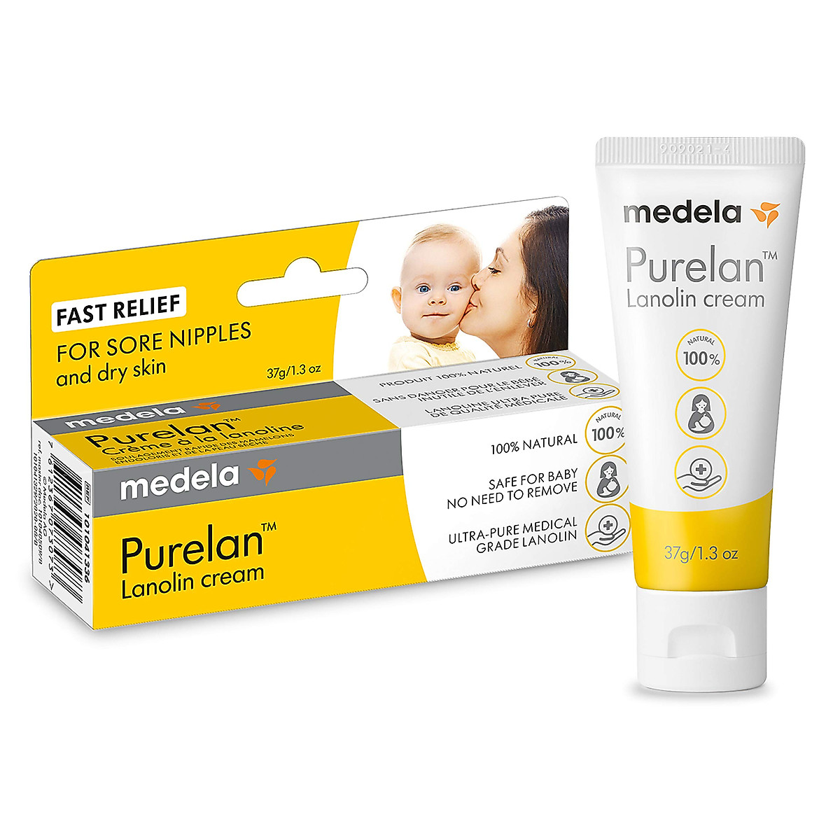 Medela Nipple Rescue Kit | Soothing Hydrogel Pads & Nipple Cream for Breastfeeding, Includes 4 Ct Reusable Gel Pads & Purelan Lanolin, Relief for Sore Nipples from Pumping/Nursing