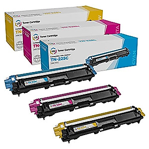 LD Compatible Toner Cartridge Replacements for Brother TN225 High Yield (1 Cyan, 1 Magenta, 1 Yellow, 3-Pack)