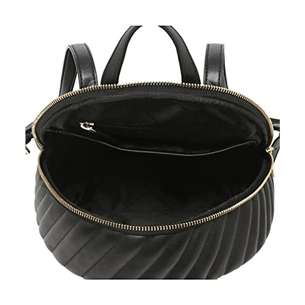 Michael Kors Erin Medium Quilted Women's Backpack (Black / Gold)