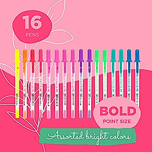 SAKURA Gelly Roll Moonlight Gel Pens - Bold Point Opaque Ink Pen for Journaling, Art, or Drawing - Bold Line - Assorted Bright Ink - 16 Pack