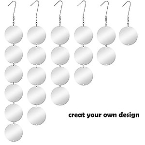 Dele Bird Scare Discs,24pcs Highly Reflective Double-Sided Bird Scare Devices, Decoration Product to Scare Away Birds