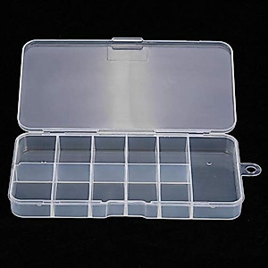 Nail Tip Box Plastic Nail Art Empty Storage Case Holder Container Box Tool for Home Nail Salon