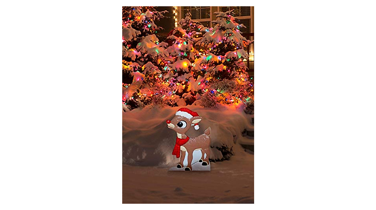 Rudolph Christmas Metal Decoration – 24-Inch Festive Holiday Decor