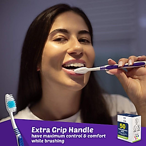 EcoFox Bulk Toothbrushes 10 Pack | Individually Wrapped Travel Toothbrush Set for Adults & Kids | Made with a Medium-Soft Large Brush Head | BPA-Free & Disposable!