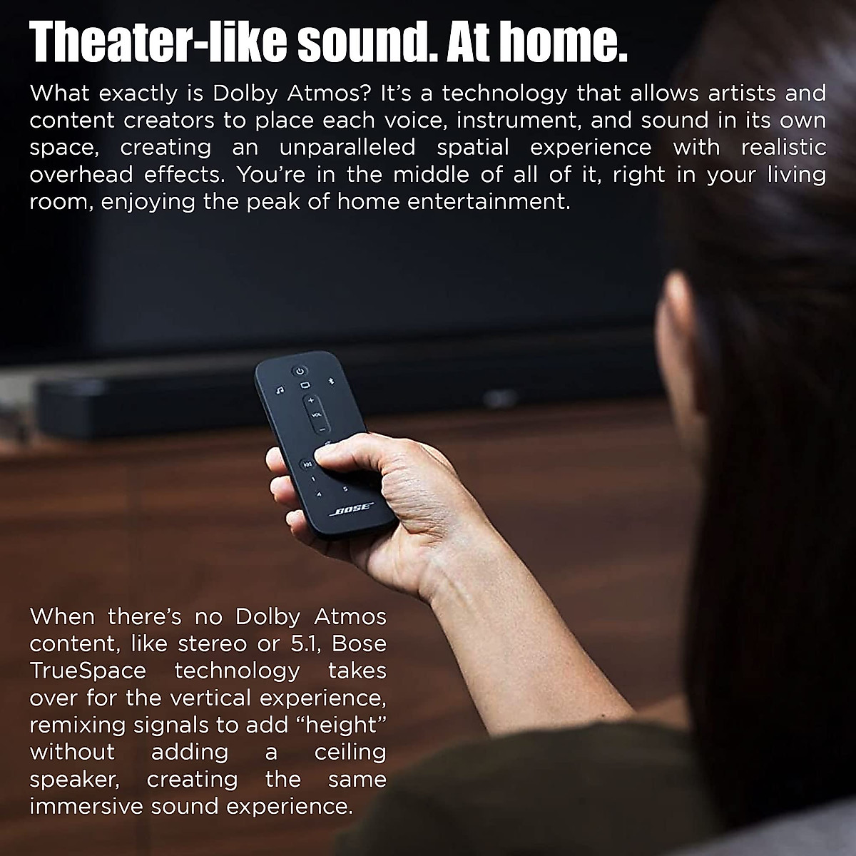 Bose Smart Soundbar 900 Dolby Atmos with Alexa Built-In, Bluetooth connectivity - Black