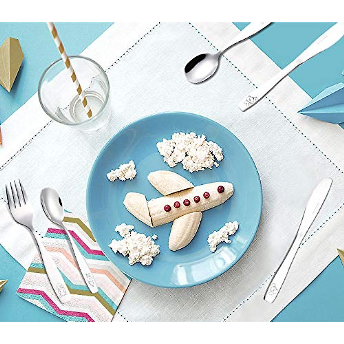 Exzact Children's Flatware Kids Silverware 6pcs Set - Toddler Utensils