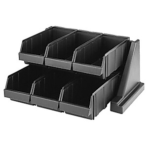 Cambro 6RS6480 - Organizer Rack, 6-Bins, Speckled Gray