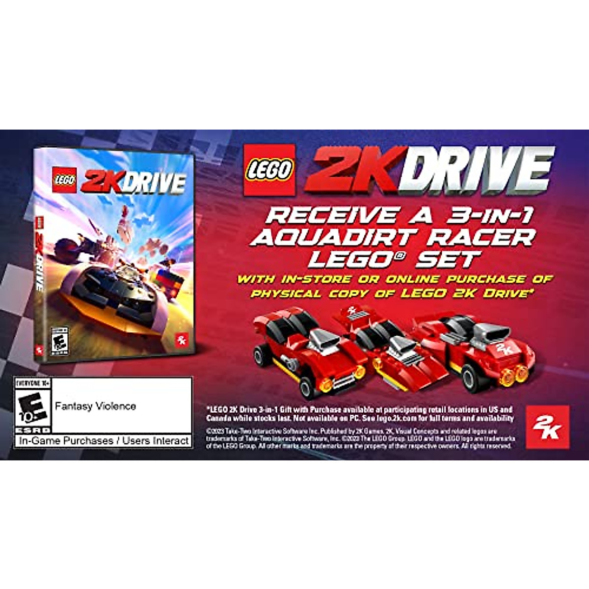 LEGO 2K Drive - Xbox One includes 3-in-1 Aquadirt Racer LEGO® Set