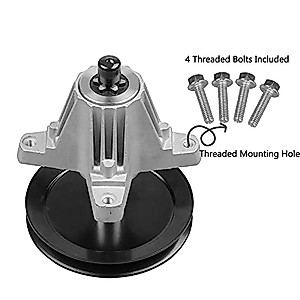 Spindle Fit for Troy Bilt Pony Mower - 918-06991 Greaseable Spindle Assembly Fit for MTD Huskee Craftsman T1000 T1200 Deck Lawn Tractor and Troy Bilt TB42 TB2246 Bronco 42" Tractor, Replace 618-06991