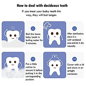 Ghims Tooth Fairy Box for Kids, Baby Tooth Keepsake Box, Tooth Holder Box for Boys and Girls, Baby Tooth Storage Organzier, Beech and Silicone Kids Tooth Convenient Storage Holder Gifts (Blue-Beech)