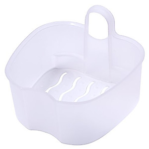 Bearals Denture Box, Denture Cup, Denture Case with Brush, Denture Bath Cleaning Soaking Cup with Strainer, Mouth Guard Night Gum Retainer Container (Pink)