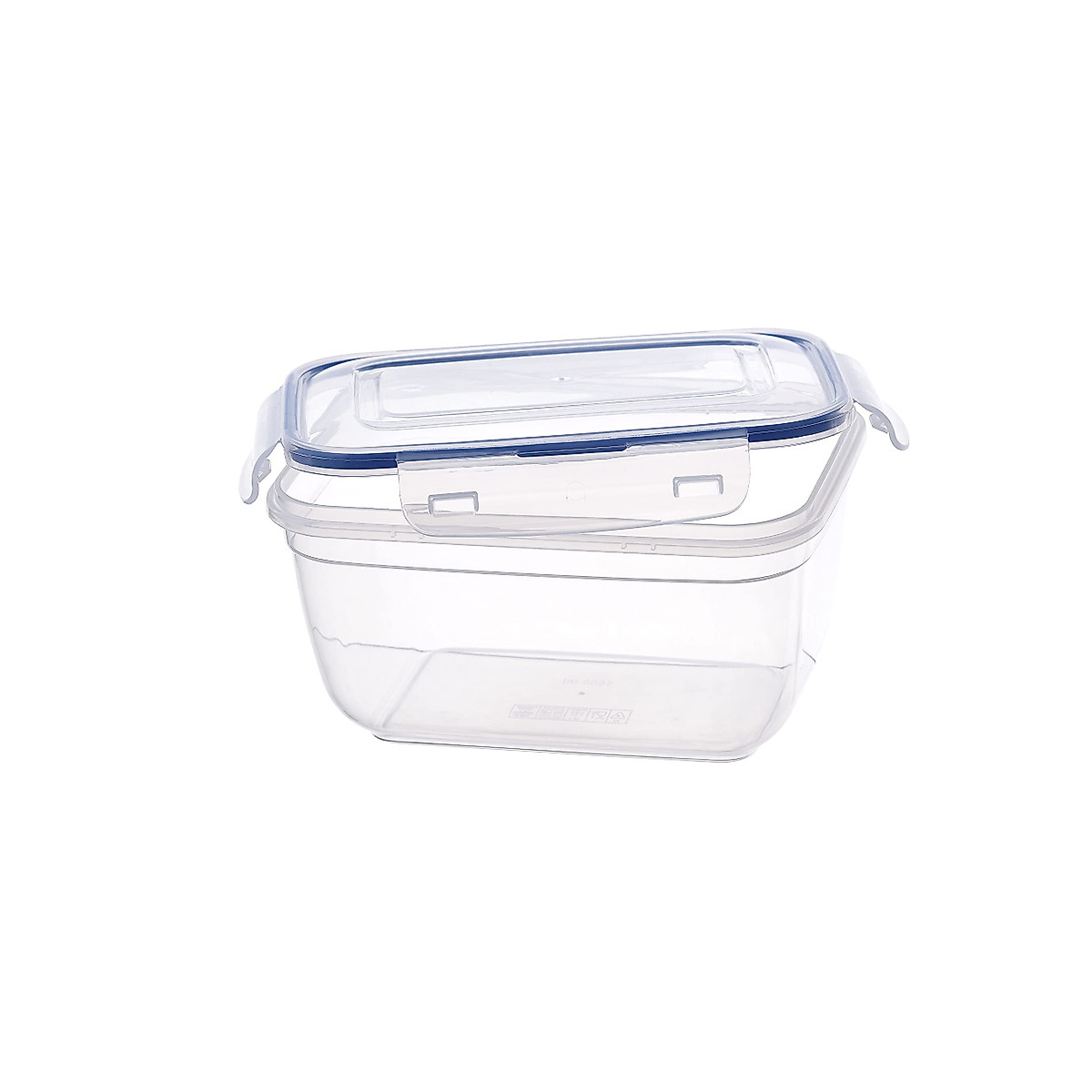 Large Plastic Food Storage Container with airtight Lid for Pantry, Fridge- 10 Cup, 80 Oz- BPA Free, Leakproof Sealed Container- Microwave, Dishwasher and Freezer Safe (Clear)