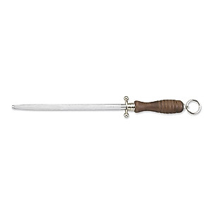 Mundial 10 in Round Sharpening Steel with Wood Handle