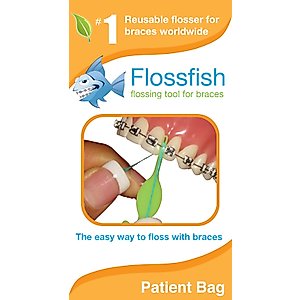FlossFish - Reusable Orthodontic flossers 5 Mixed Colors