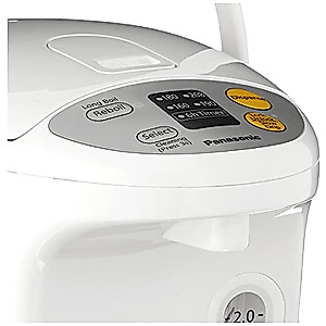 Panasonic RA41660 Electric Thermo Pot Water Boiler Dispenser NC-EG3000, Slow-Drip Mode for Coffee, Ideal for Tea, Hot Cocoa, Soups and Baby Food, Four TEM, 3.2 quarts, White